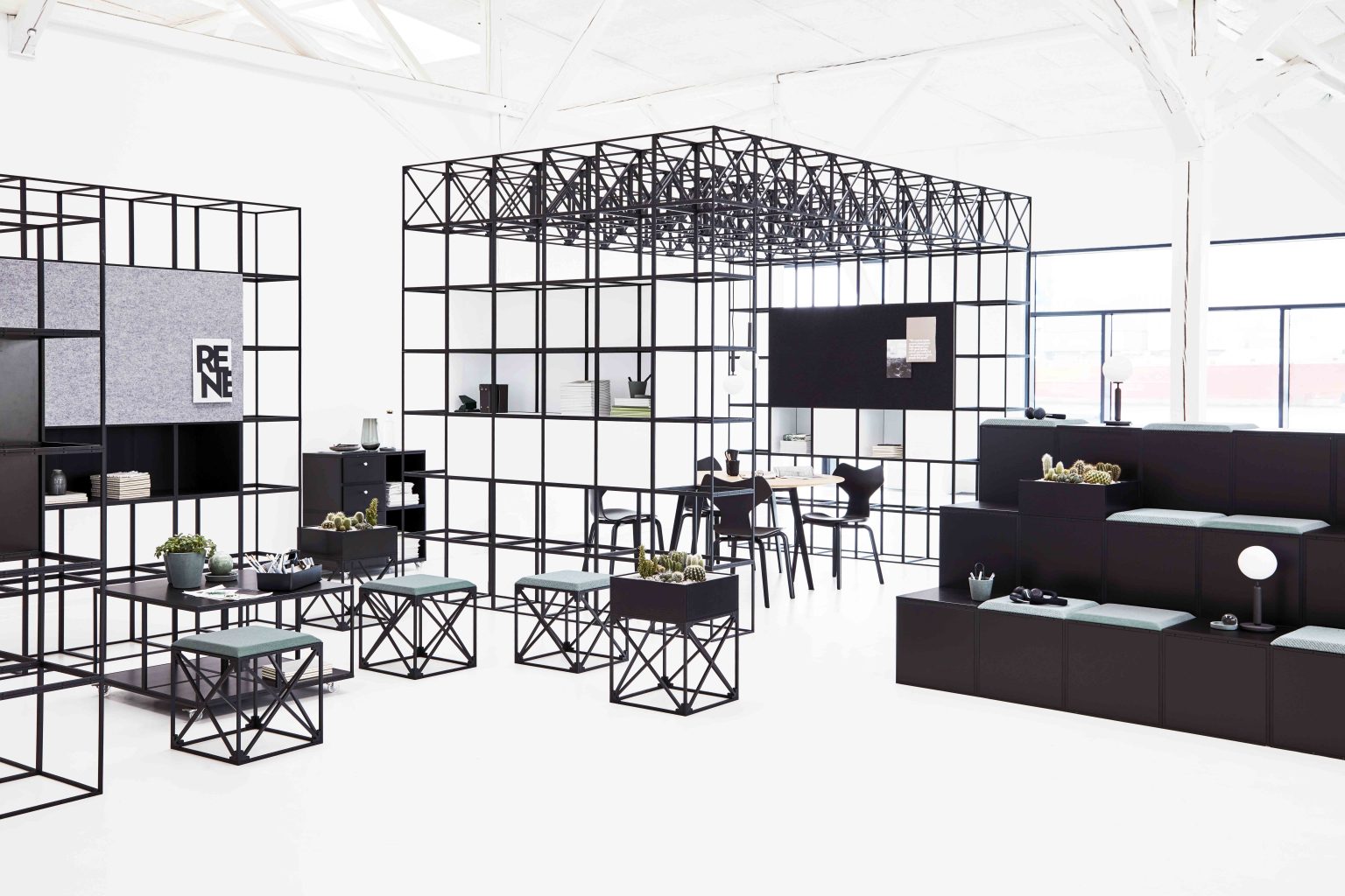 Modular furniture, display and interior system | GRID System
