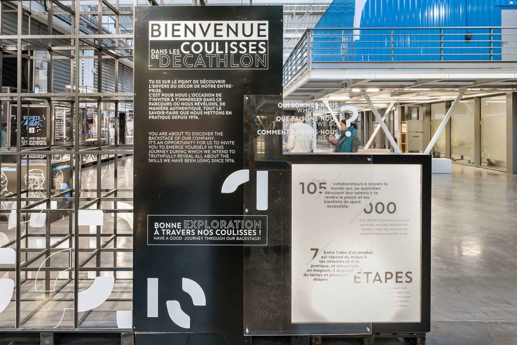 GRID as 'brand museum' interior at Decathlon B'twin Village